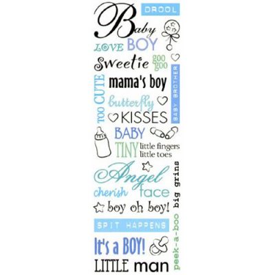 Baby Boy Words Sticker, SandyLion – scrapbookoutlet.net