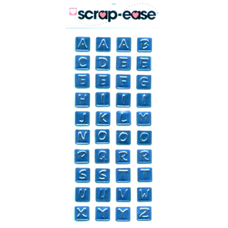 Blue Adhesive Backed Metal Monogram Letters – Scrap-Ease ...