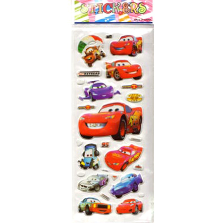 Cars Small Puffy Raised Sticker Sheet – scrapbookoutlet.net
