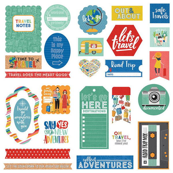 Time To Travel Ephemera – PhotoPlay – scrapbookoutlet.net