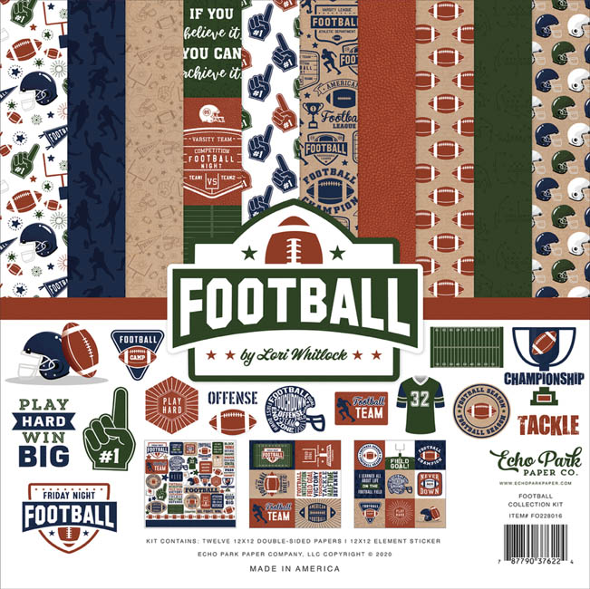 Football Collection Kit – Echo Park – scrapbookoutlet.net